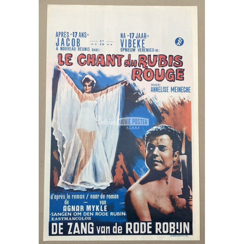 SANGEN OM DEN RODE RUBIN (SONG OF THE RED RUBY) - Belgian Movie Poster ...